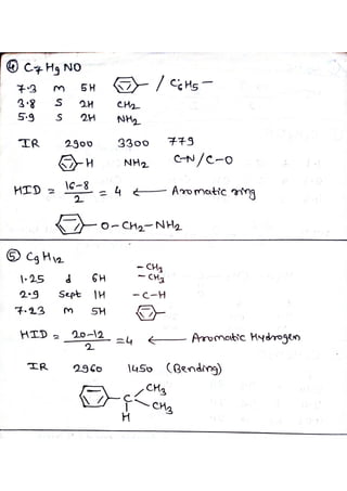 Problems Based on Infrared IR Spectroscopy | PDF