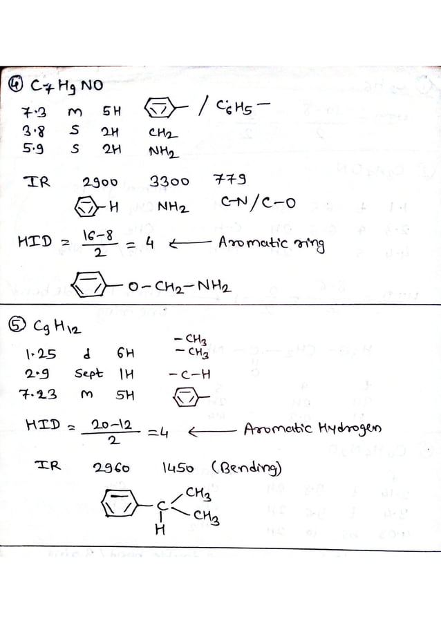 Problems Based on Infrared IR Spectroscopy | PDF