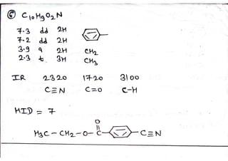 Problems Based on Infrared IR Spectroscopy | PDF