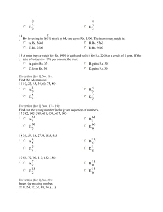 Problems based on numbers | PDF
