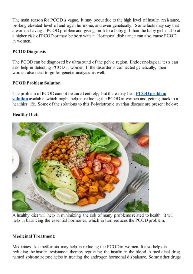 Problems caused by pcod and their solutions | DOCX