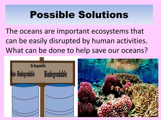 Dean R Berry Problems and Solutions: Our Oceans are Dying | PPT