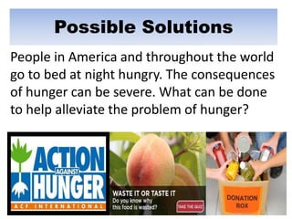 Dean R Berry Problems and Solutions: Hunger and Food Deprivation | PPT