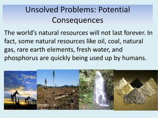 Dean R Berry Problems and Solutions: Our Natural Resources are ...