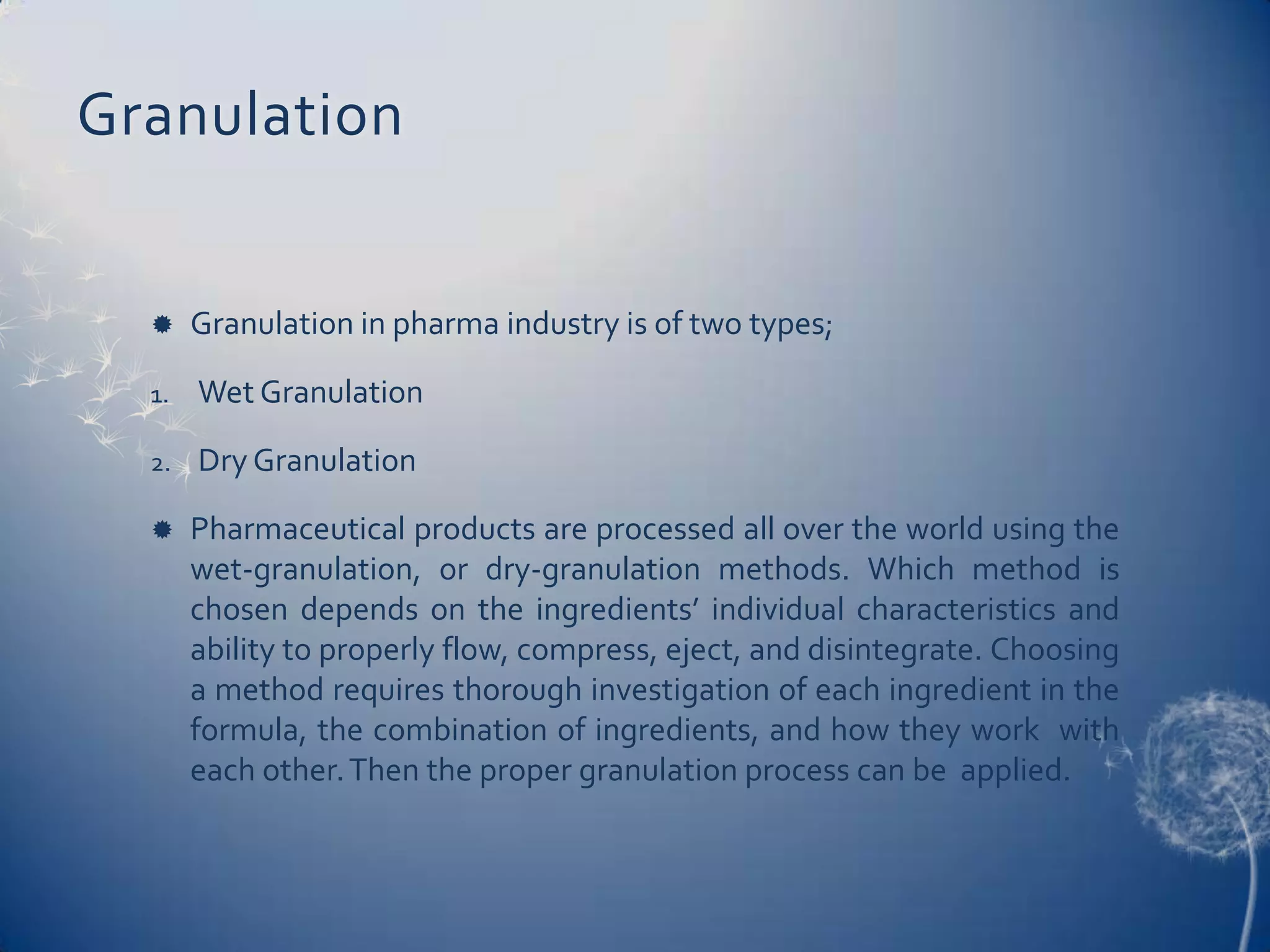 Problems during granulation & compression | PPTX