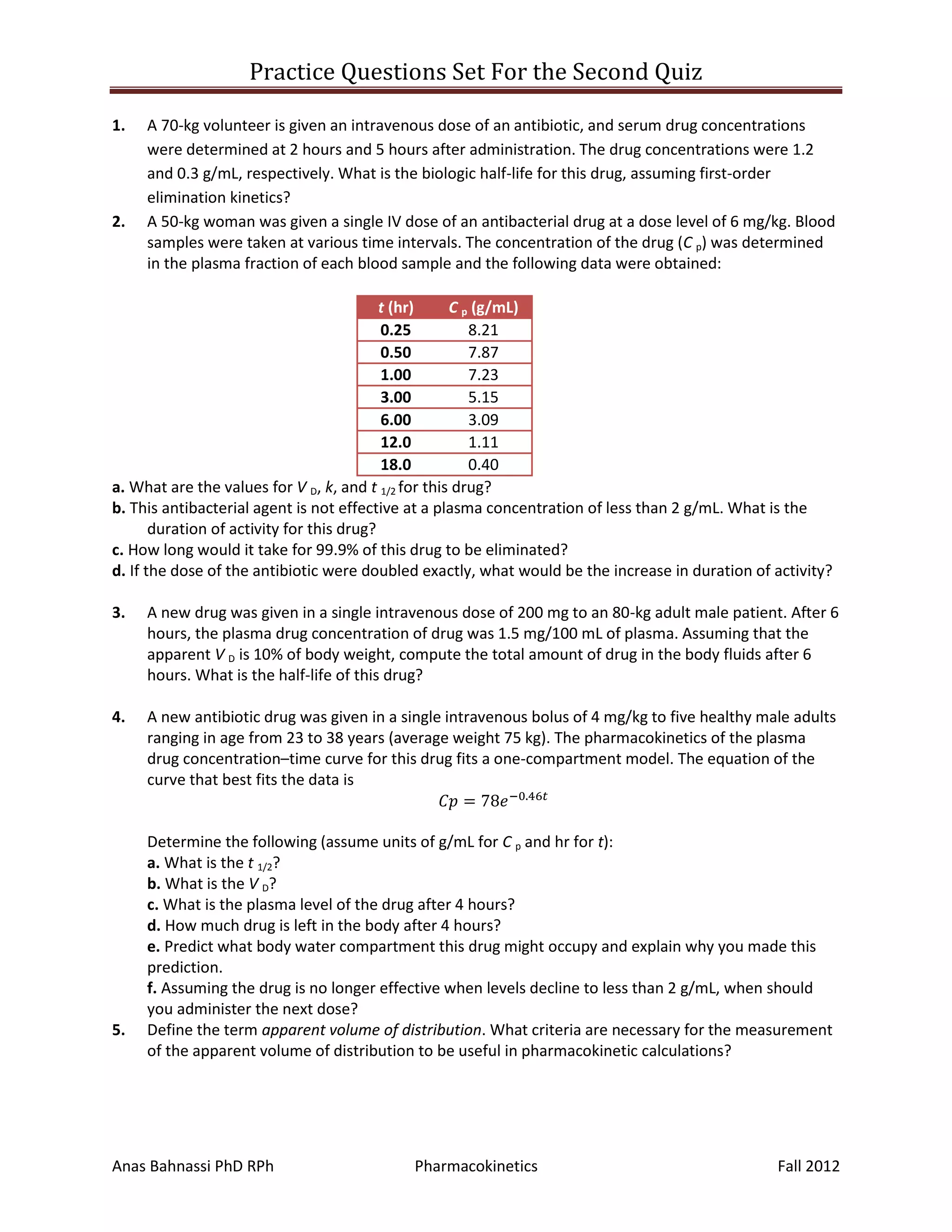 Problem Set One | PDF
