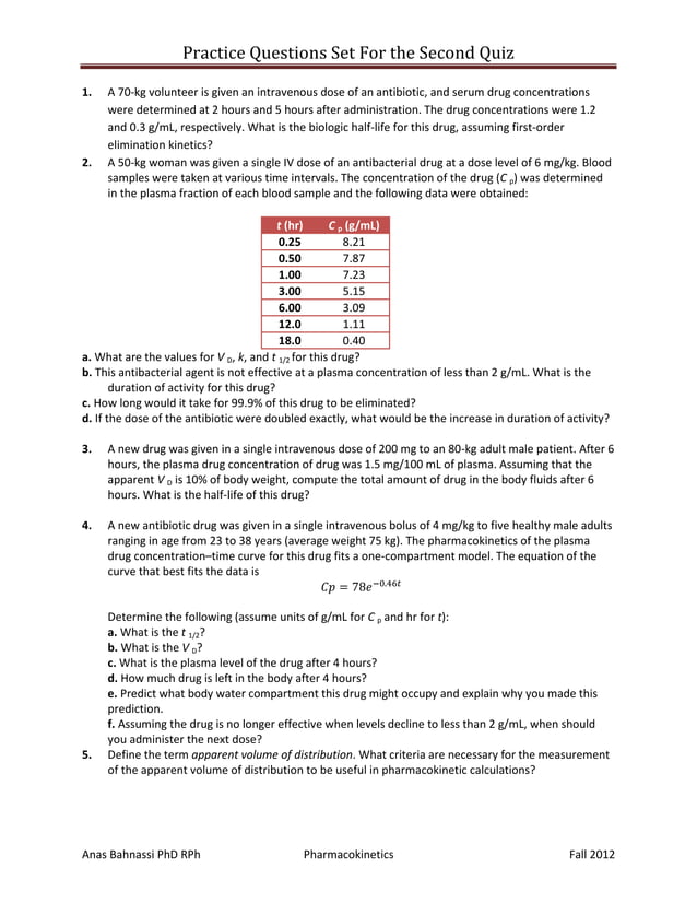 Problem Set One Pdf Chemistry Science