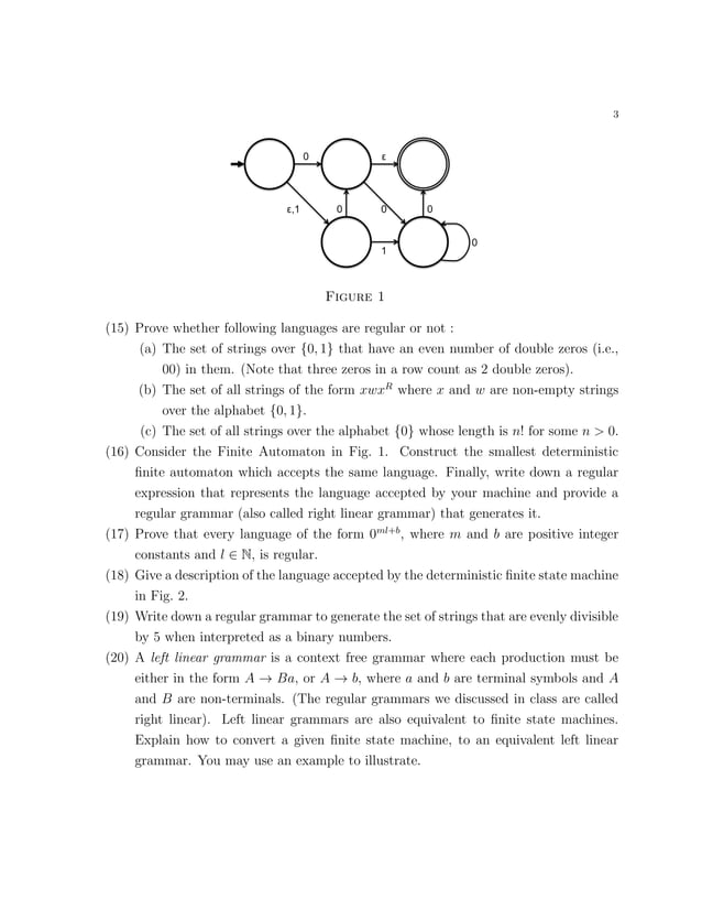Problem set1 | Theory of Computation | Akash Anand | MTH 401A | IIT Kanpur | PDF