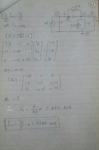 Electric Circuits Class (Solution of Problem set B) | PDF