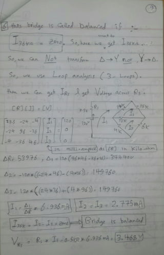 Electric Circuits Class (Solution of Problem set B) | PDF