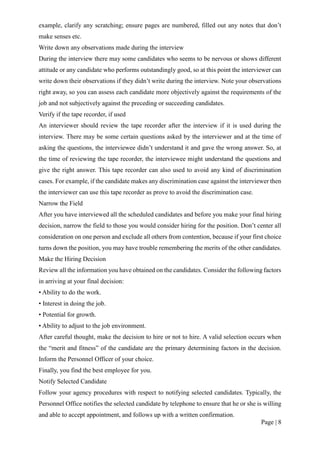 Problems faced by both the interviewer and the interviewee during an interview session | PDF