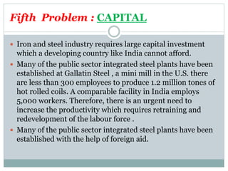 steel industrial problems | PPTX