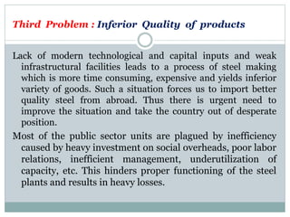 steel industrial problems | PPTX