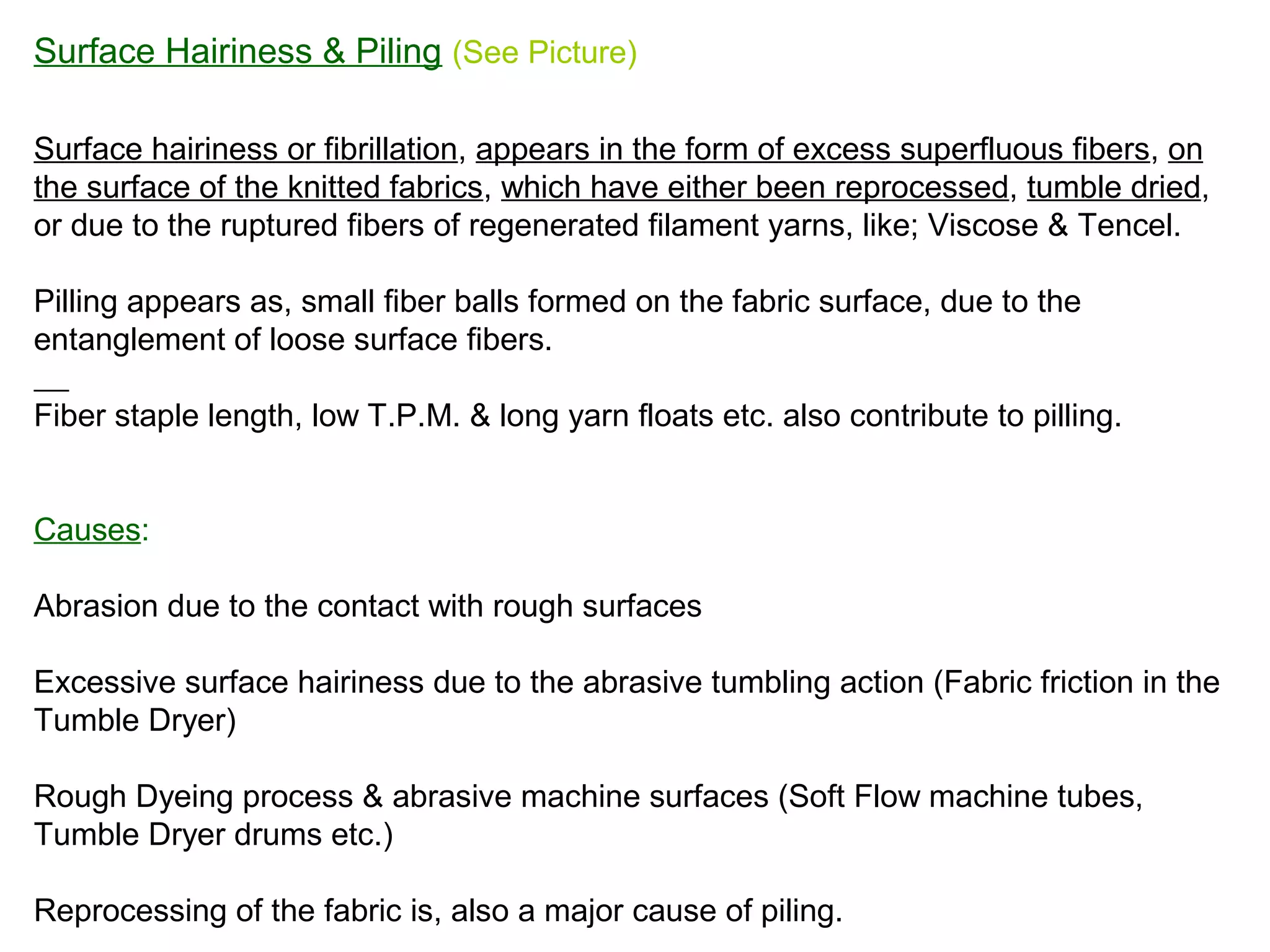 Fault of knitted fabrics | PPT