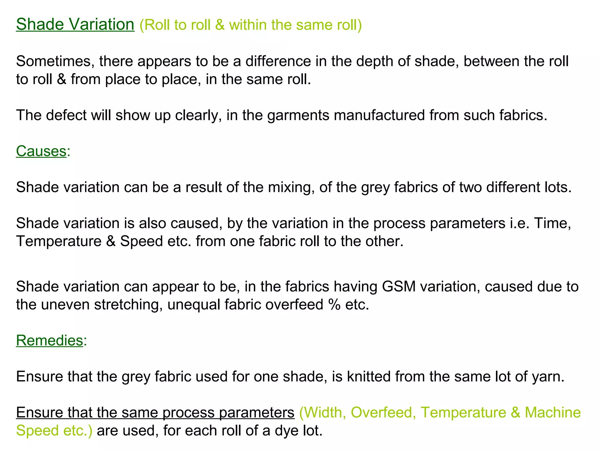 Fault of knitted fabrics | PPT