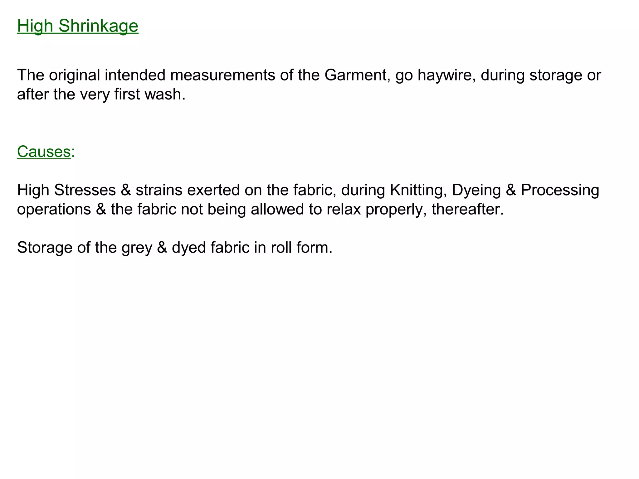 Fault of knitted fabrics | PPT