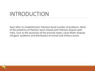 Problems facing the young pakistan | PPTX