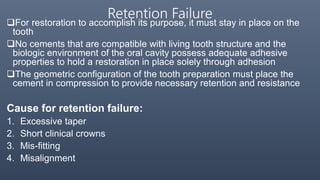 Failures in Fixed Partial Denture | PPTX