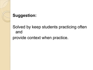 Problems in learning morphological aspects of english | PPTX
