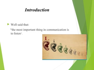 Problems in listening | PPT
