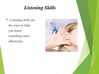 Problems in listening | PPT