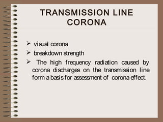 Problems in overhead transmission line | PPT