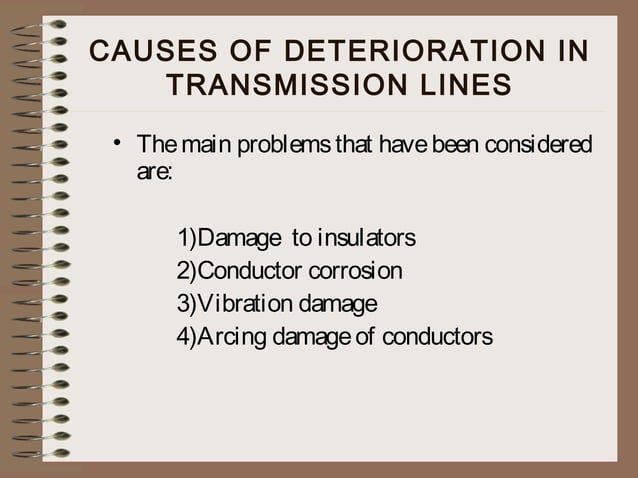 Problems in overhead transmission line | PPT | Weather | Science
