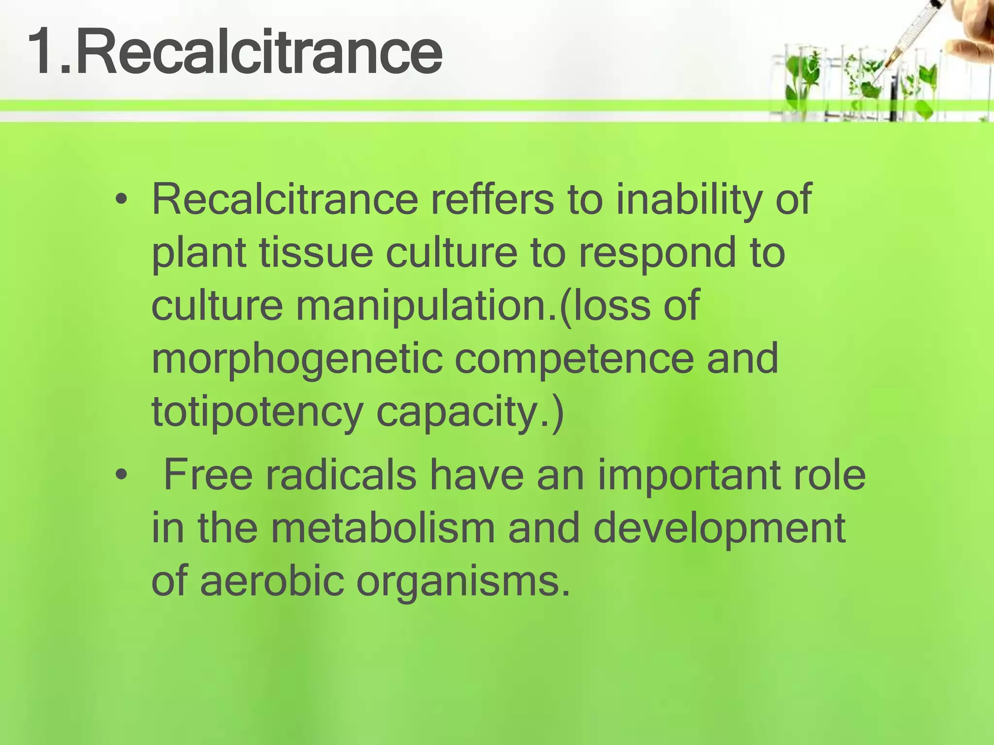 Problems in plant tissue culture | PPTX
