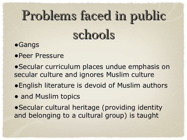 Problems in public schools