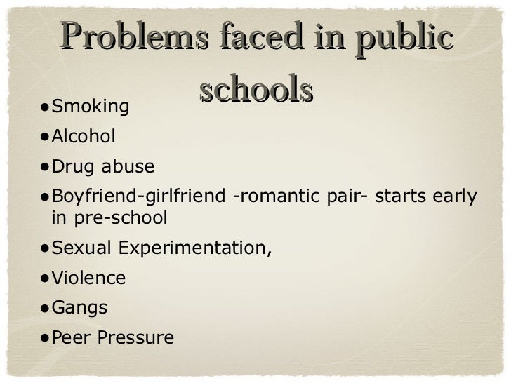 Problems in public schools
