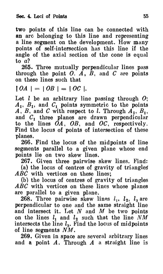 Problems in solid geometry