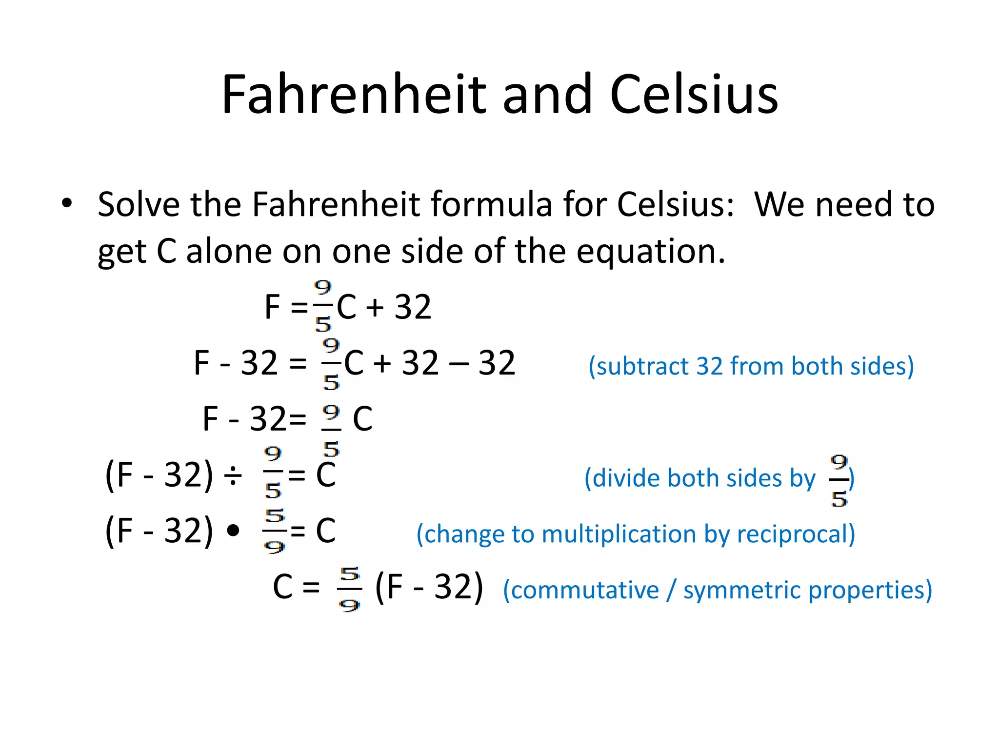 Problems Involving Formulas | PPT