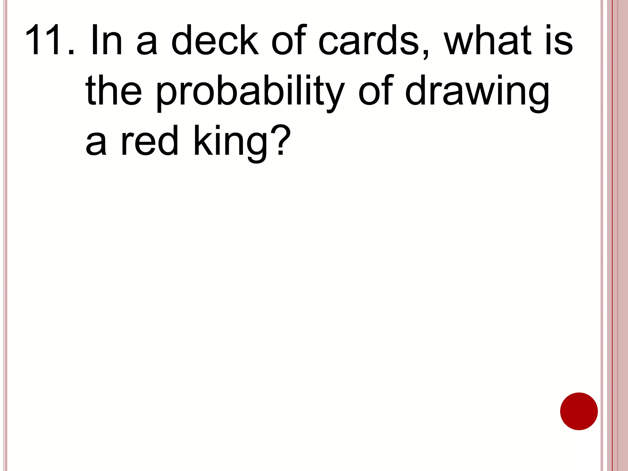 Problems Involving Probabilities of Events (Math 8) | PDF