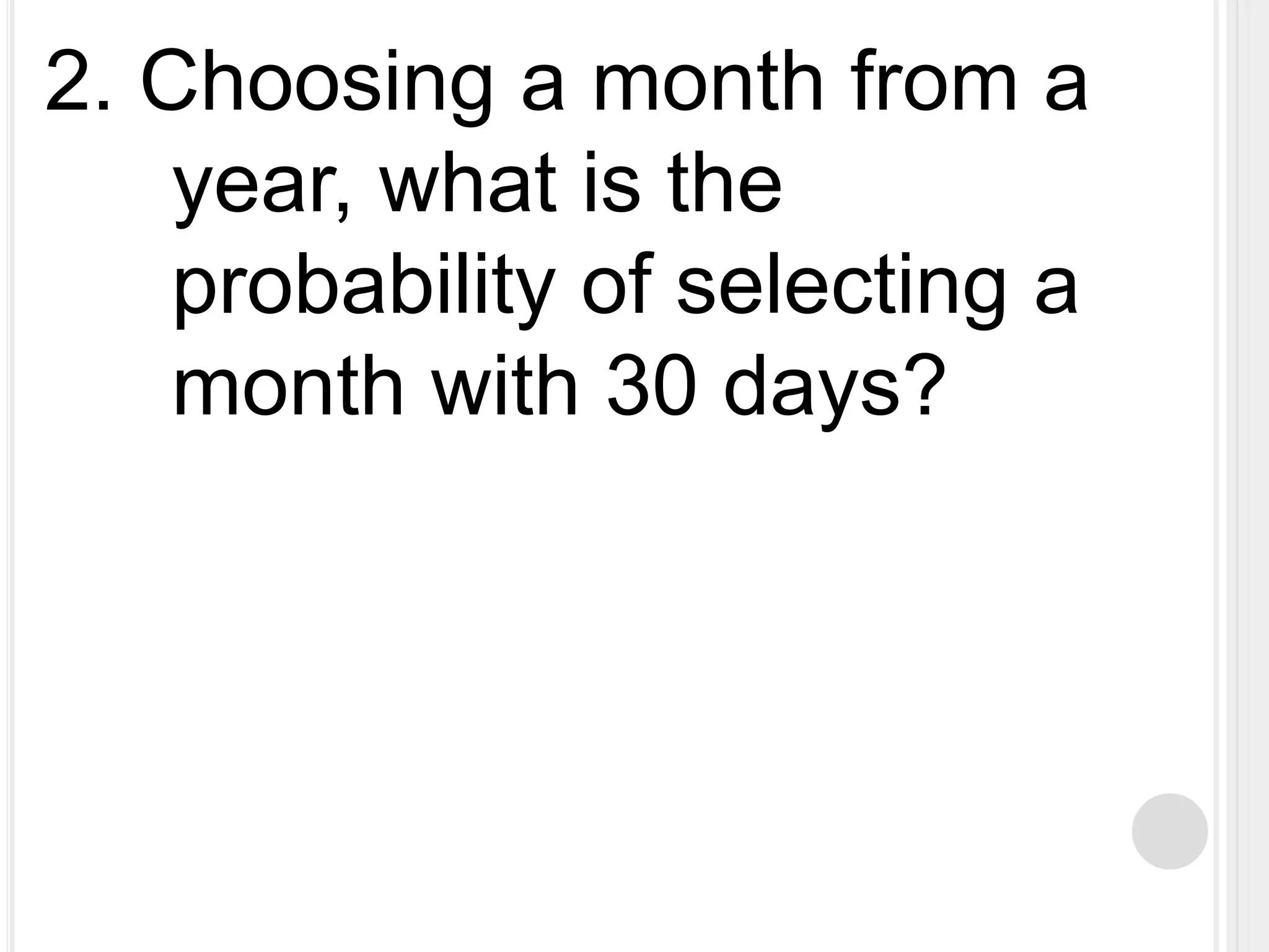 Problems Involving Probabilities of Events (Math 8) | PDF