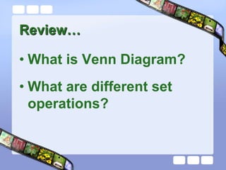 Problems involving sets | PPTX