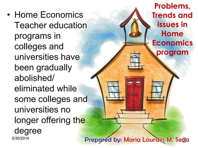 Problems, issues, trends in home economics prog. | PPTX | Education ...