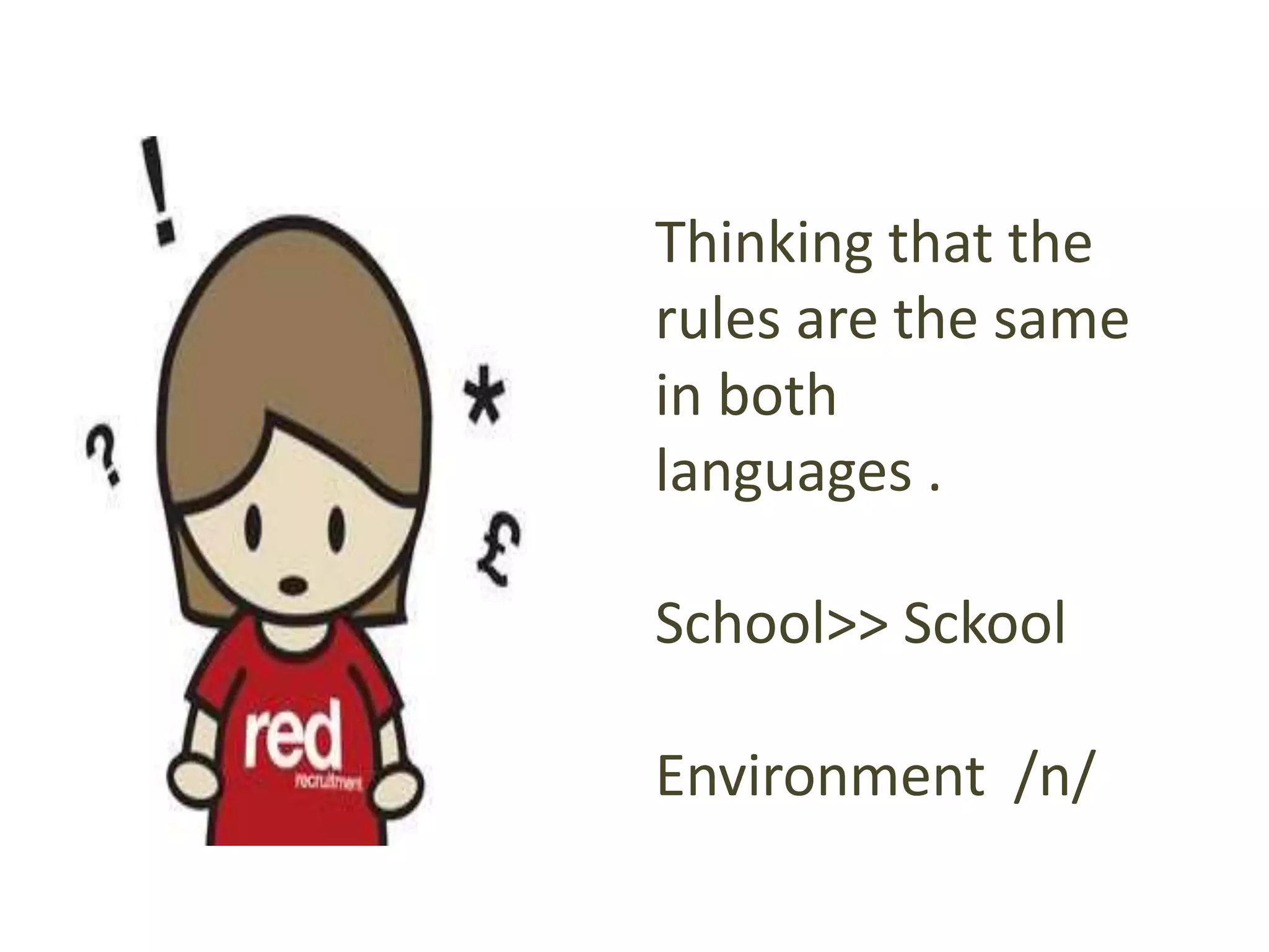 Problems of learning english مشاكل تعلم اللغة الانجليزية | PPTX