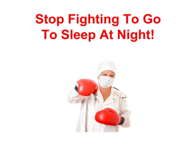 Problem sleeping? | PPT