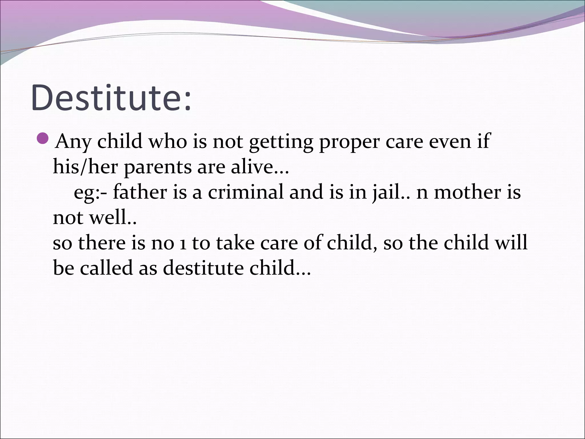 Problems of children | PPT