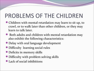 Problems of children | PPT