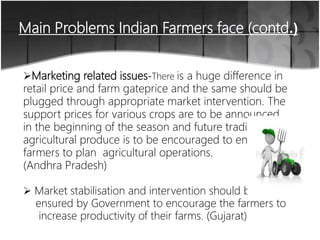 Problems of farmers in India | PPTX