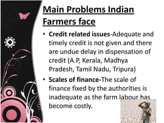 Problems of farmers in india | PPTX