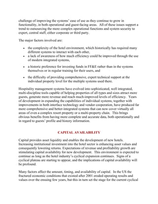 Problems of hotel industry | DOC