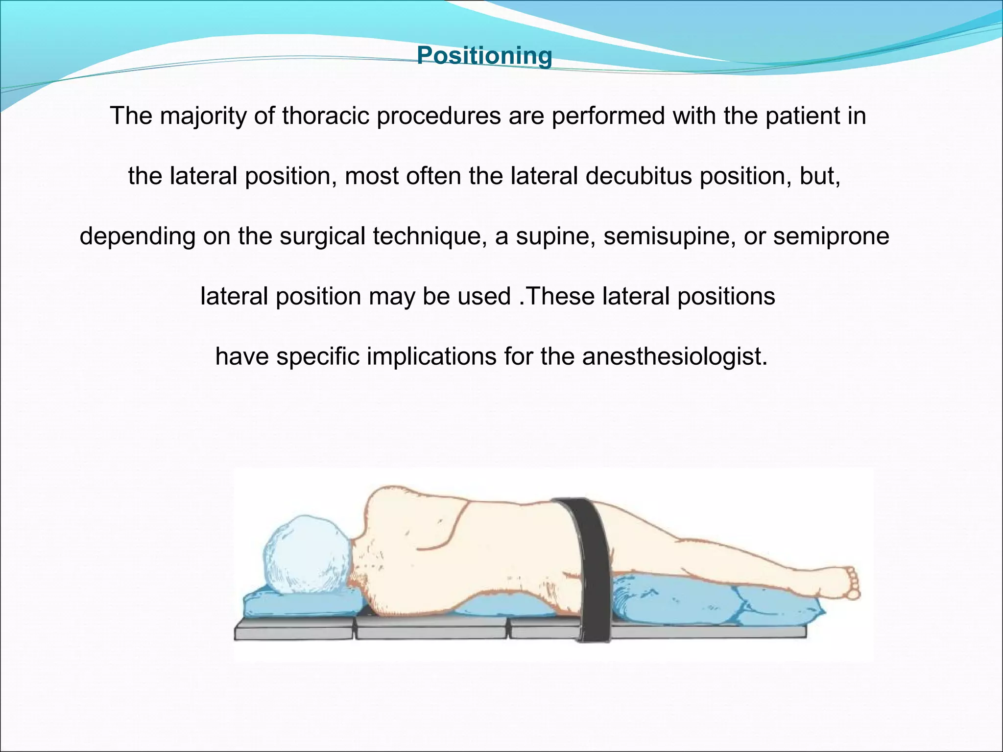 Anaesthetic problems of open chest and pathophysiology of one lung ...