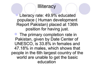 Problems of pakistan and their solutions | PPT