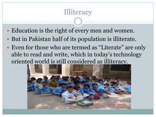 Problems of pakistan | PPTX