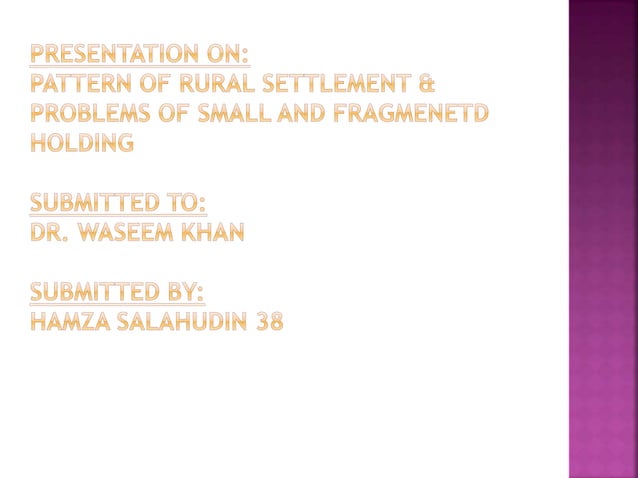 Problems of small_and_fragmented_holdings | PPT