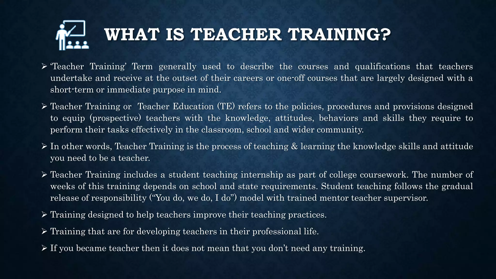 Problems of Teacher Training or Teacher Education | PPTX