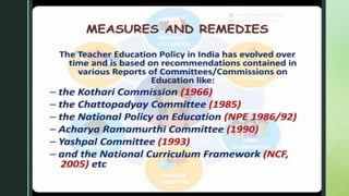 Problems of Teacher Education in India.pptx