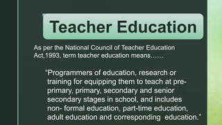 Problems of Teacher Education in India.pptx